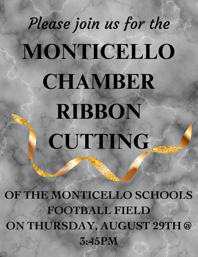 Football Field Ribbon Cutting | Monticello Chamber of Commerce